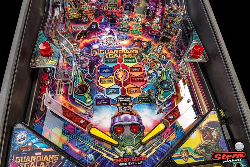Guardians of the Galaxy Pinball Machine - Pro Edition By STERN Pinball For Sale UK